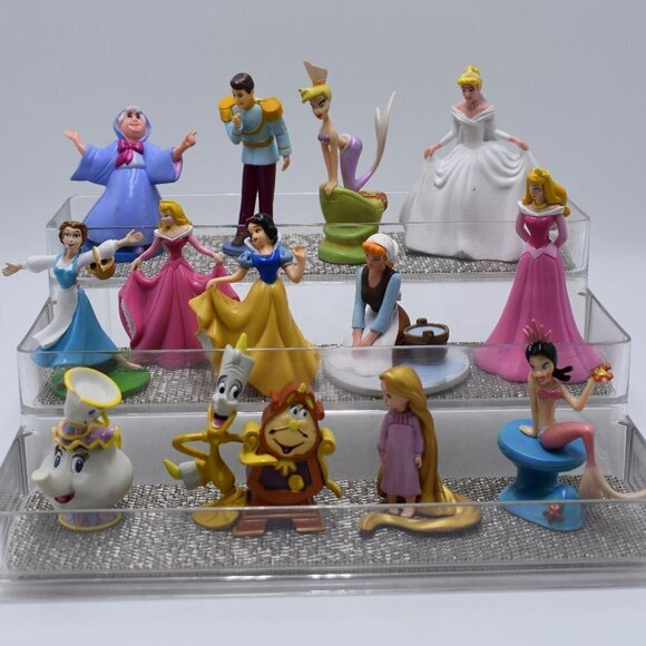 Disney | Toys | Disney Princess Dolls Figures Lot Of 3 Pvc Plastic Cake ...